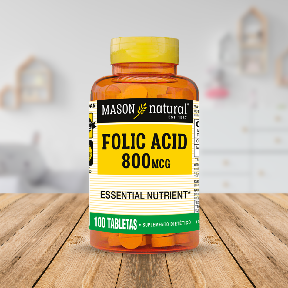 Ácido Fólico 800 MCG x 100 tabletas
