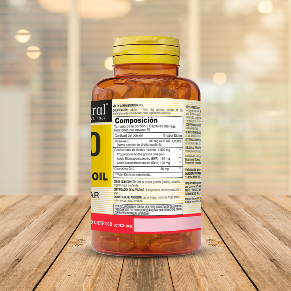 CoQ10 (Vitamina E & Omega 3 Fish Oil)