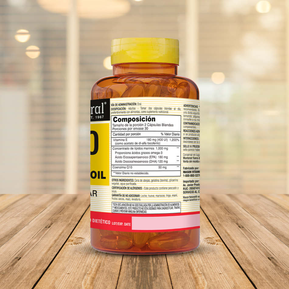 CoQ10 (Vitamina E & Omega 3 Fish Oil)