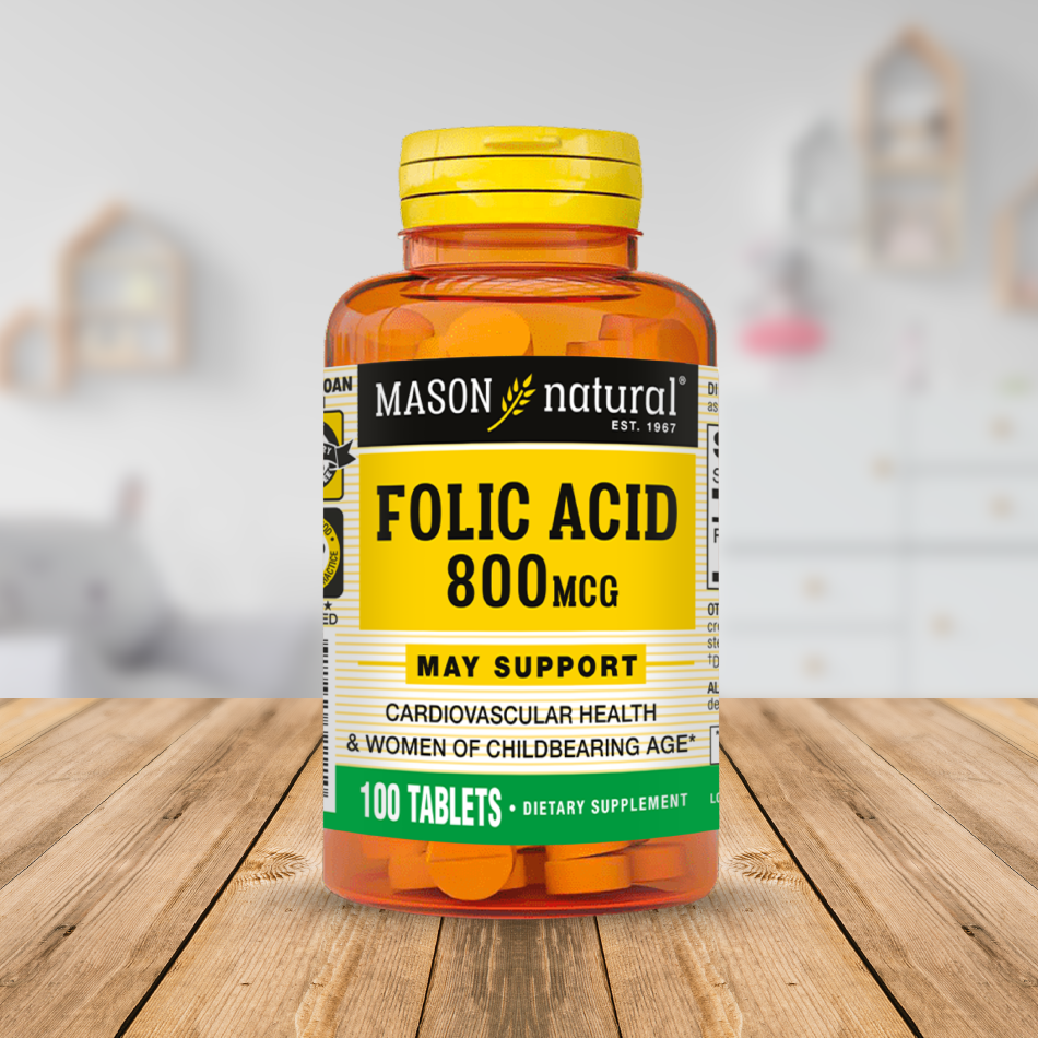 Ácido Fólico 800 MCG x 100 tabletas