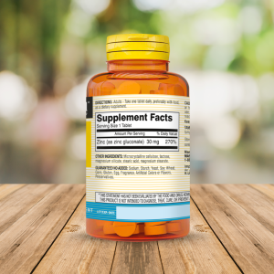 Zinc 30 MG x 100 tabletas