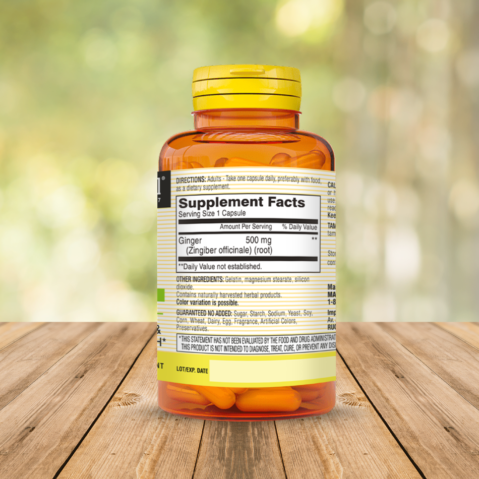 Ginger (Kion) 500 MG (60 Cápsulas)