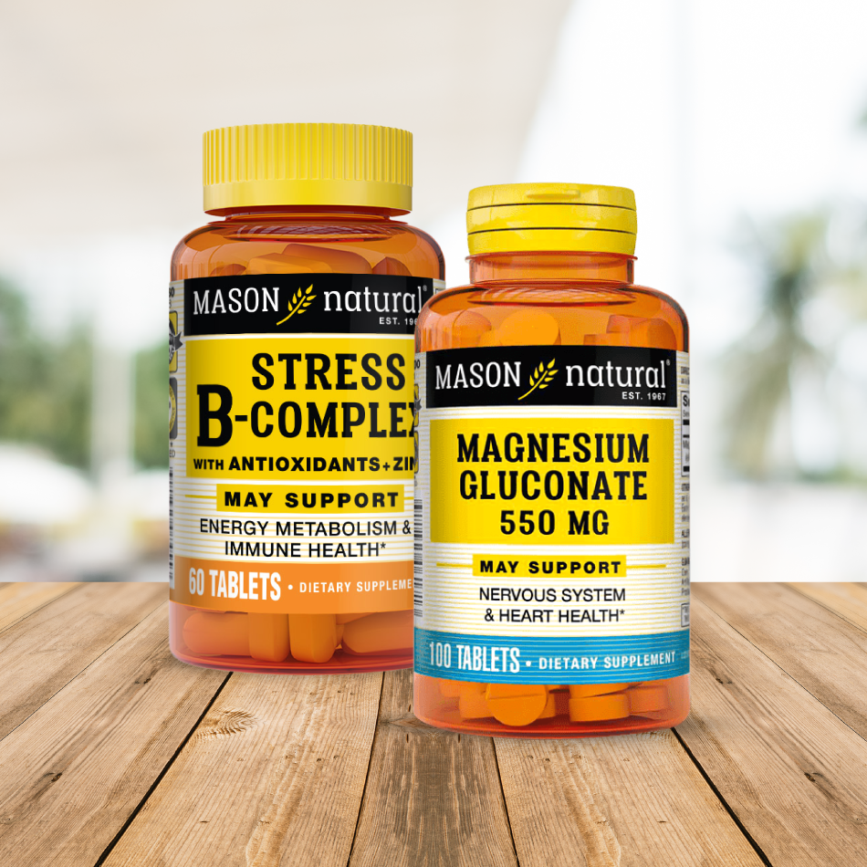 Pack Stress B-Complex With Antioxidants + Zinc (60 TAB) + Magnesium ...