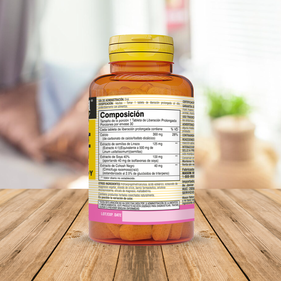 Menopause Trio: Black Cohosh, Flaxseed & Soy (30 TAB)