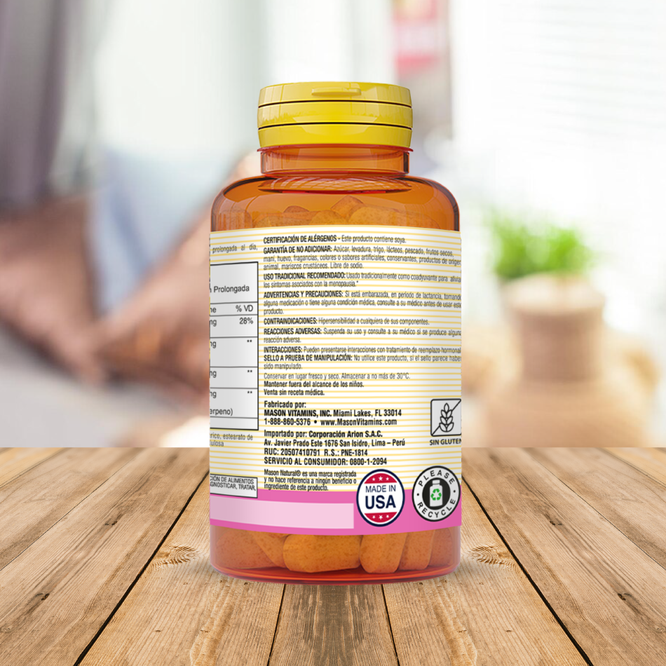 Menopause Trio: Black Cohosh, Flaxseed & Soy (30 TAB)