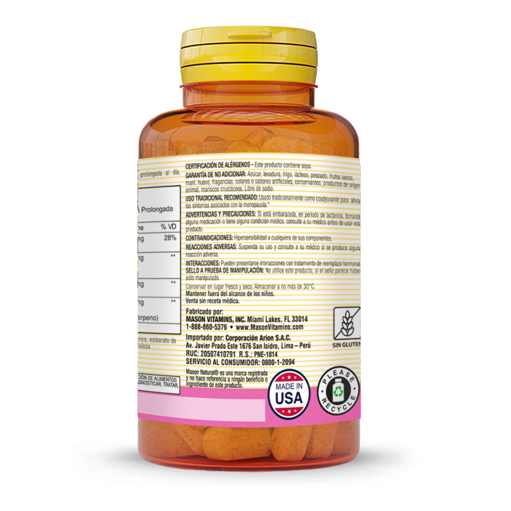 Menopause Trio: Black Cohosh, Flaxseed & Soy (30 TAB)