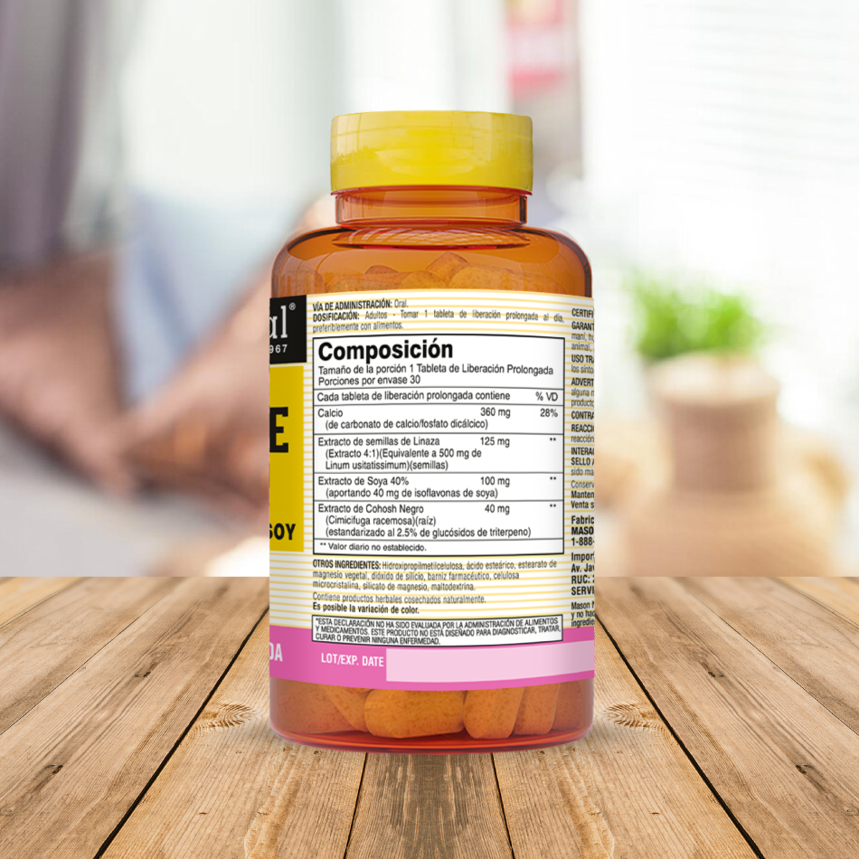 Menopause Trio: Black Cohosh, Flaxseed & Soy (30 TAB)